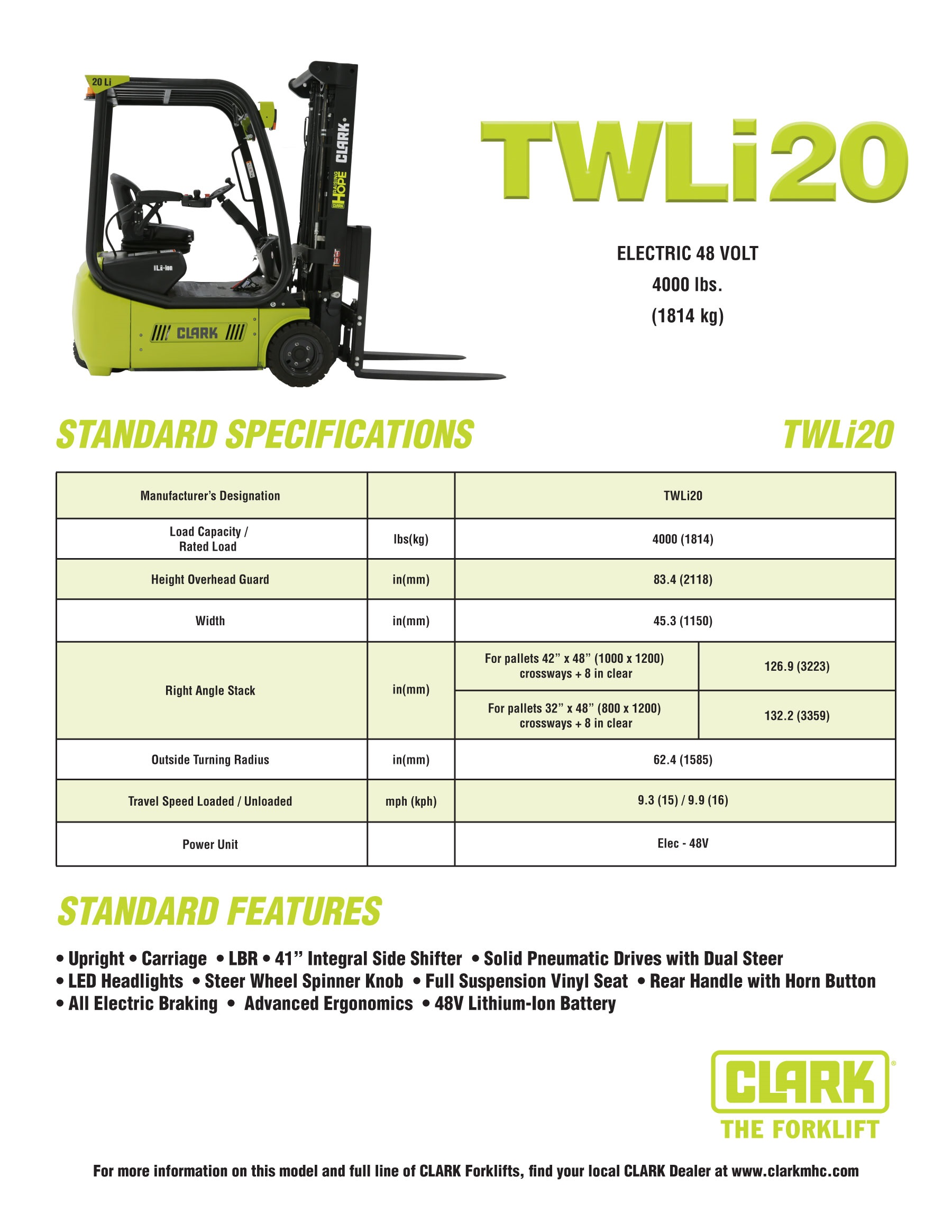 Clark Forklifts - Central Ohio Forklifts